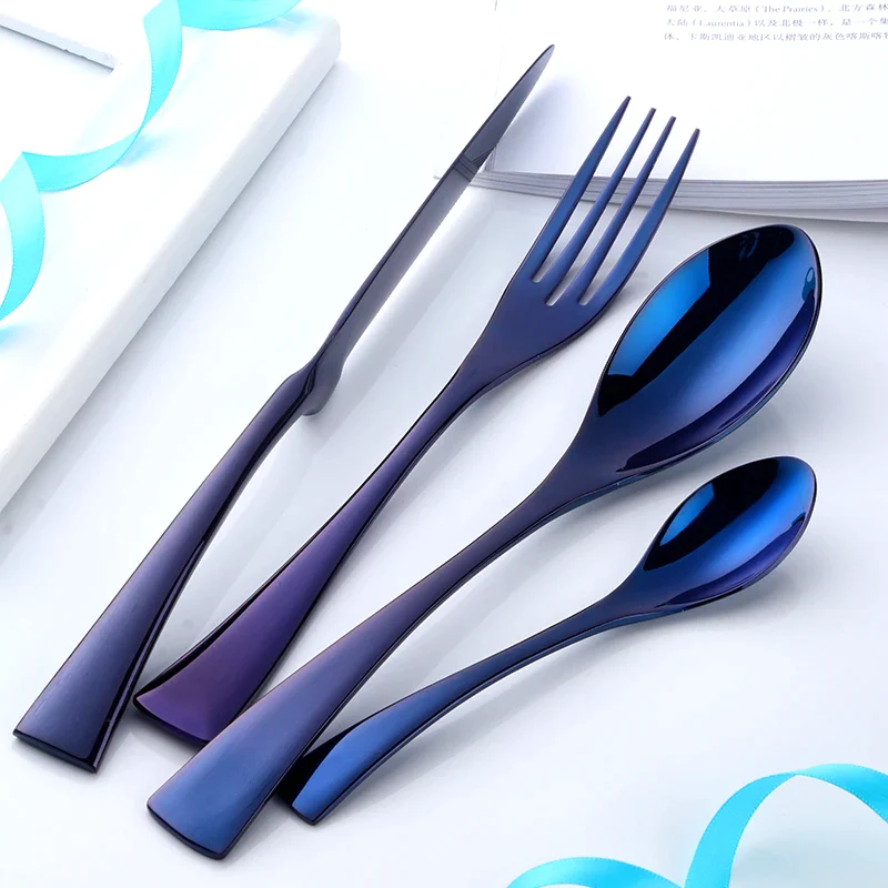 Oceano Gleam | Stainless Steel Flatware Set with Elegant Design for Ti ...